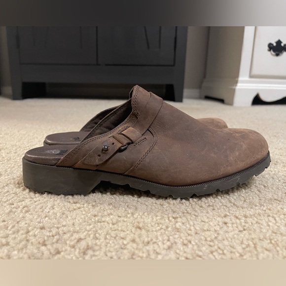 Teva | Shoes | Teva Leather Slip On Mules | Poshmark
